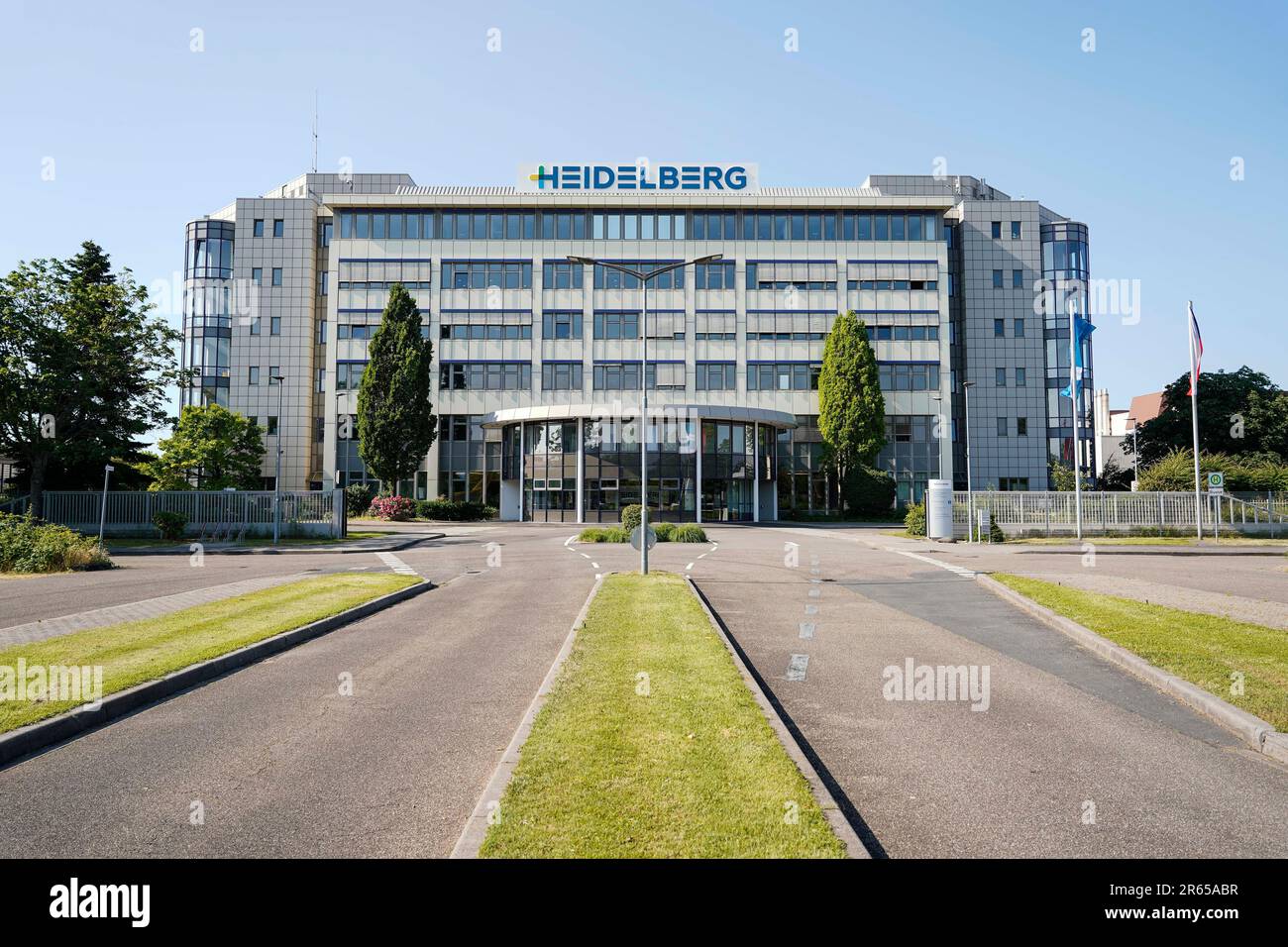 Wiesloch, Germany. 07th June, 2023. The lettering "Heidelberg" is ...