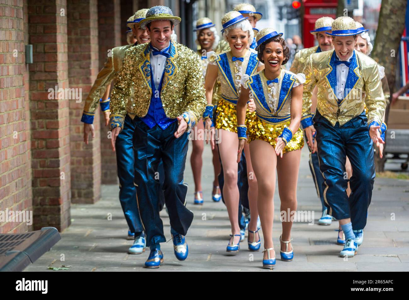 London, UK. 7 June 2023. (L) Sam Lips as Billy Lawlor and (C) Nicole ...