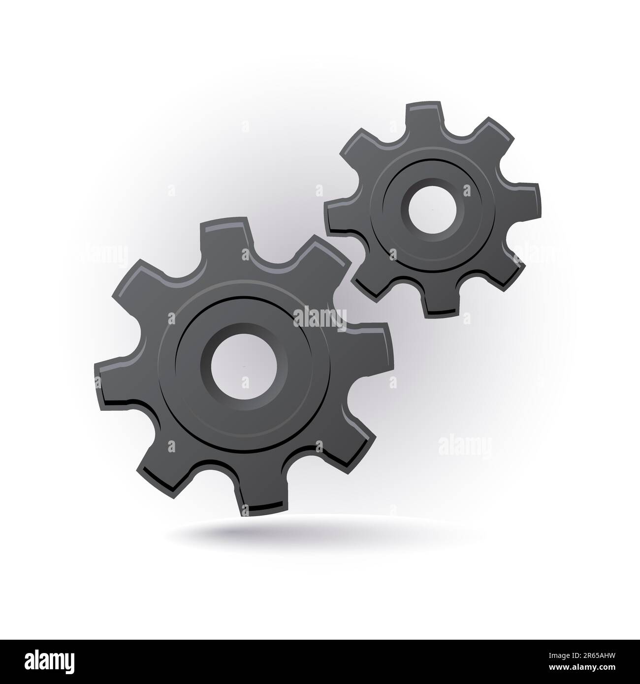 black gears icon Stock Vector Image & Art - Alamy