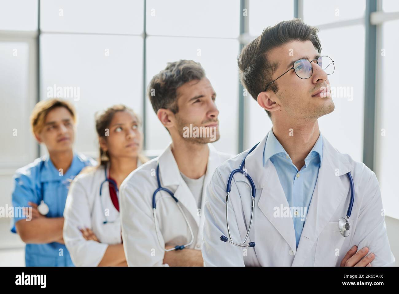 Successful happy group doctors hi-res stock photography and images - Alamy