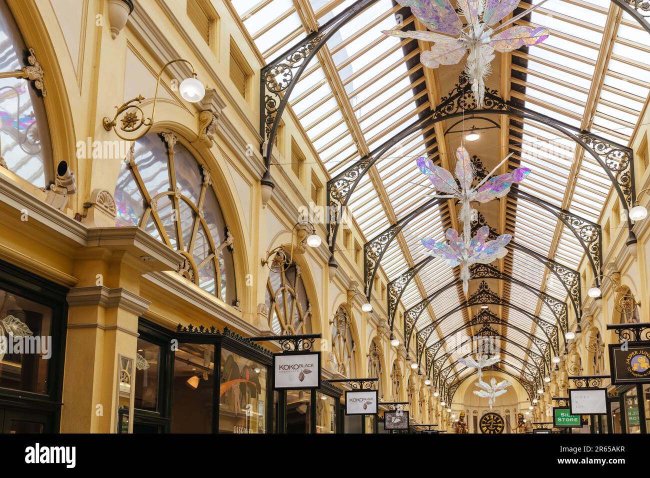 Royal Arcade in Melbourne Australia Stock Photo - Alamy