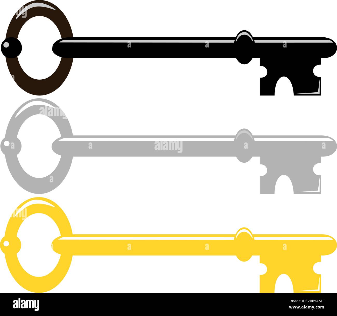 Pink Skeleton Key Clipart