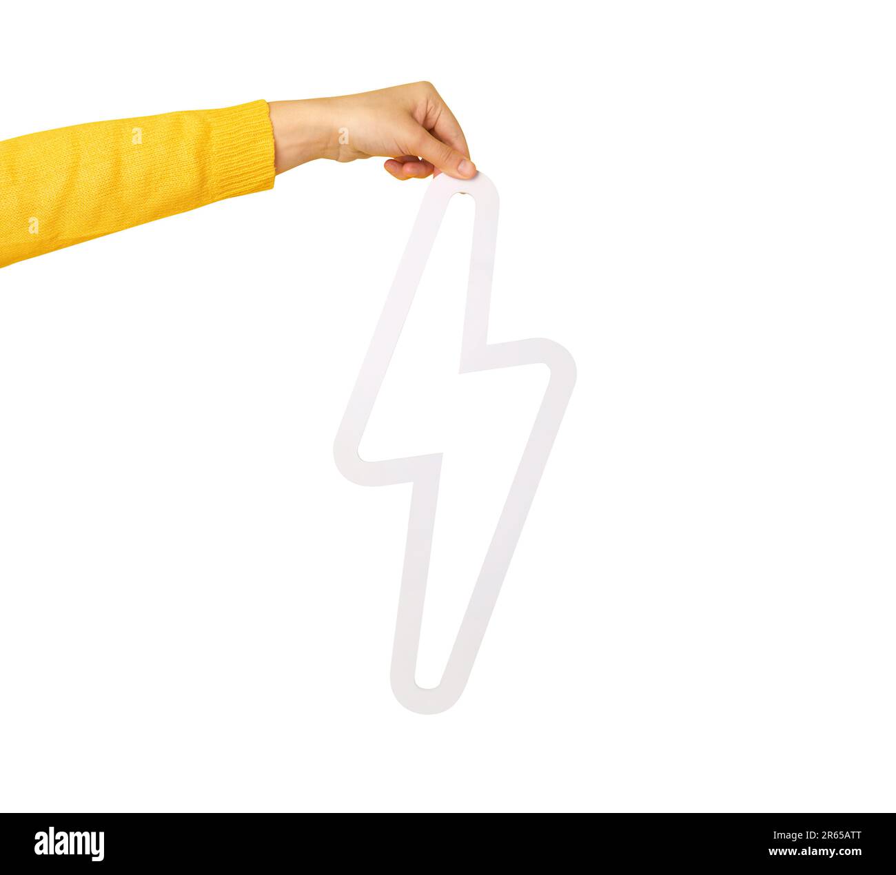 Hand holding lightning bolt hi-res stock photography and images - Alamy