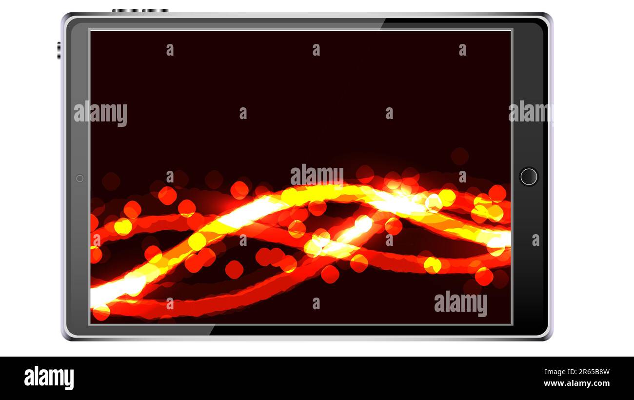 Black smart tablet smartphone with touchscreen, modern realistic mobile ...