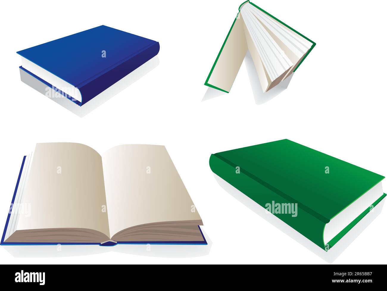 Books from several perspective - illustration Stock Vector Image & Art ...