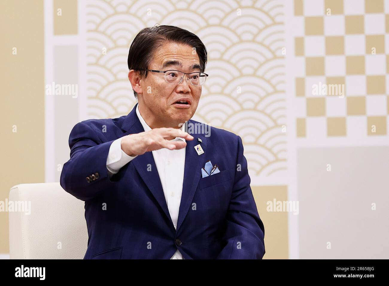 Tokyo, Japan. 7th June, 2023. Hideaki Ohmura Governor of Aichi ...