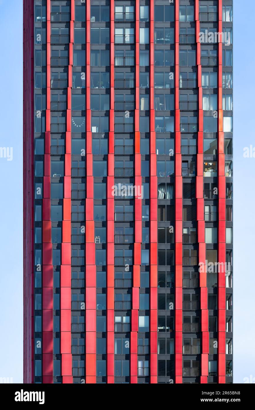 Rotterdam, Netherlands - The Red Apple apartment and mixed use building ...