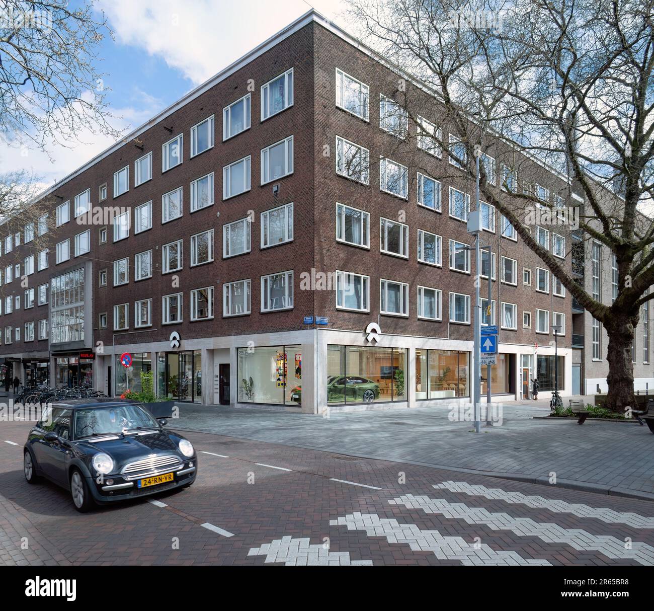 Rotterdam, Netherlands - N10 electric car showroom by MVRDV Stock Photo ...