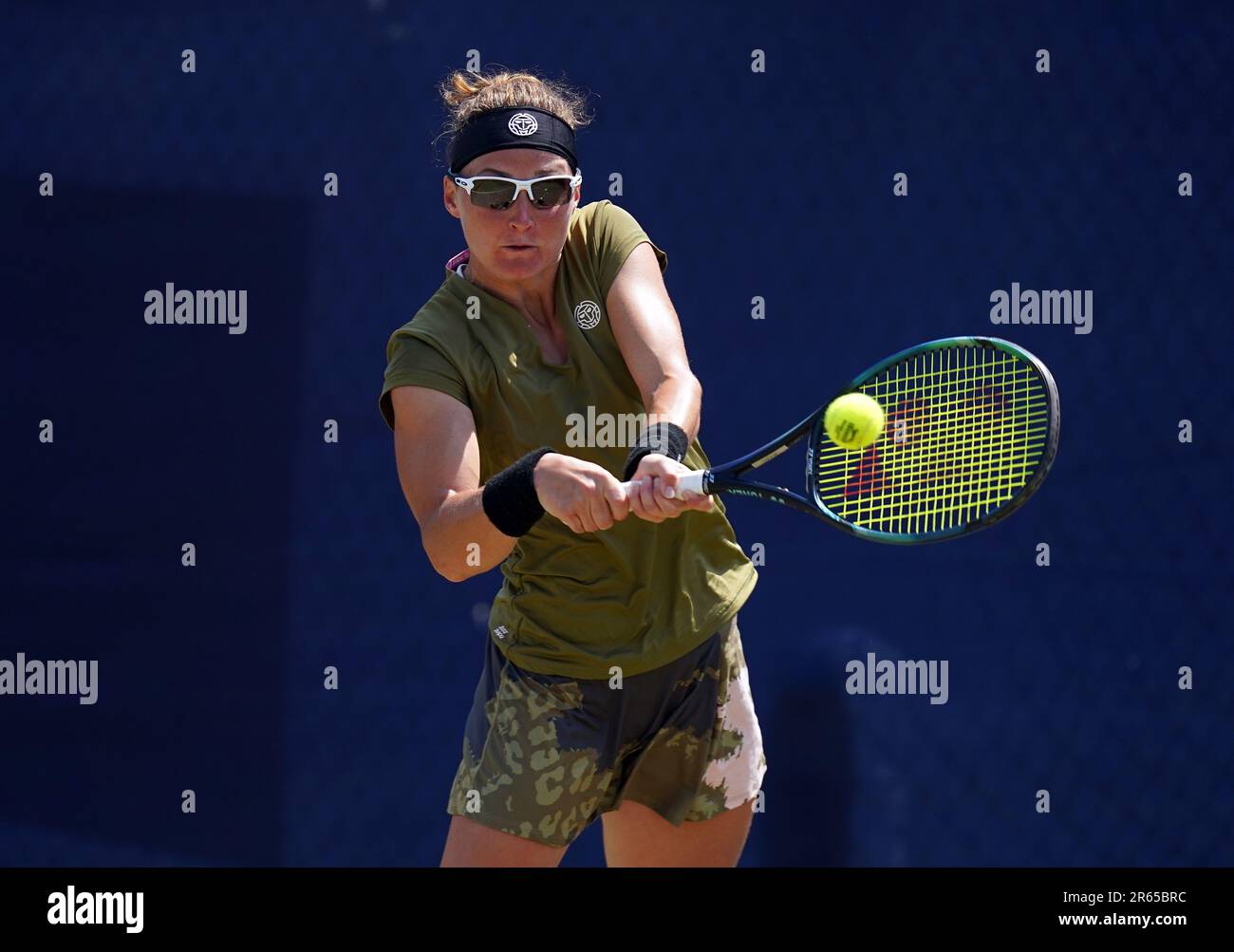 Carole Monnet in action during her match against Tatjana Maria (not ...