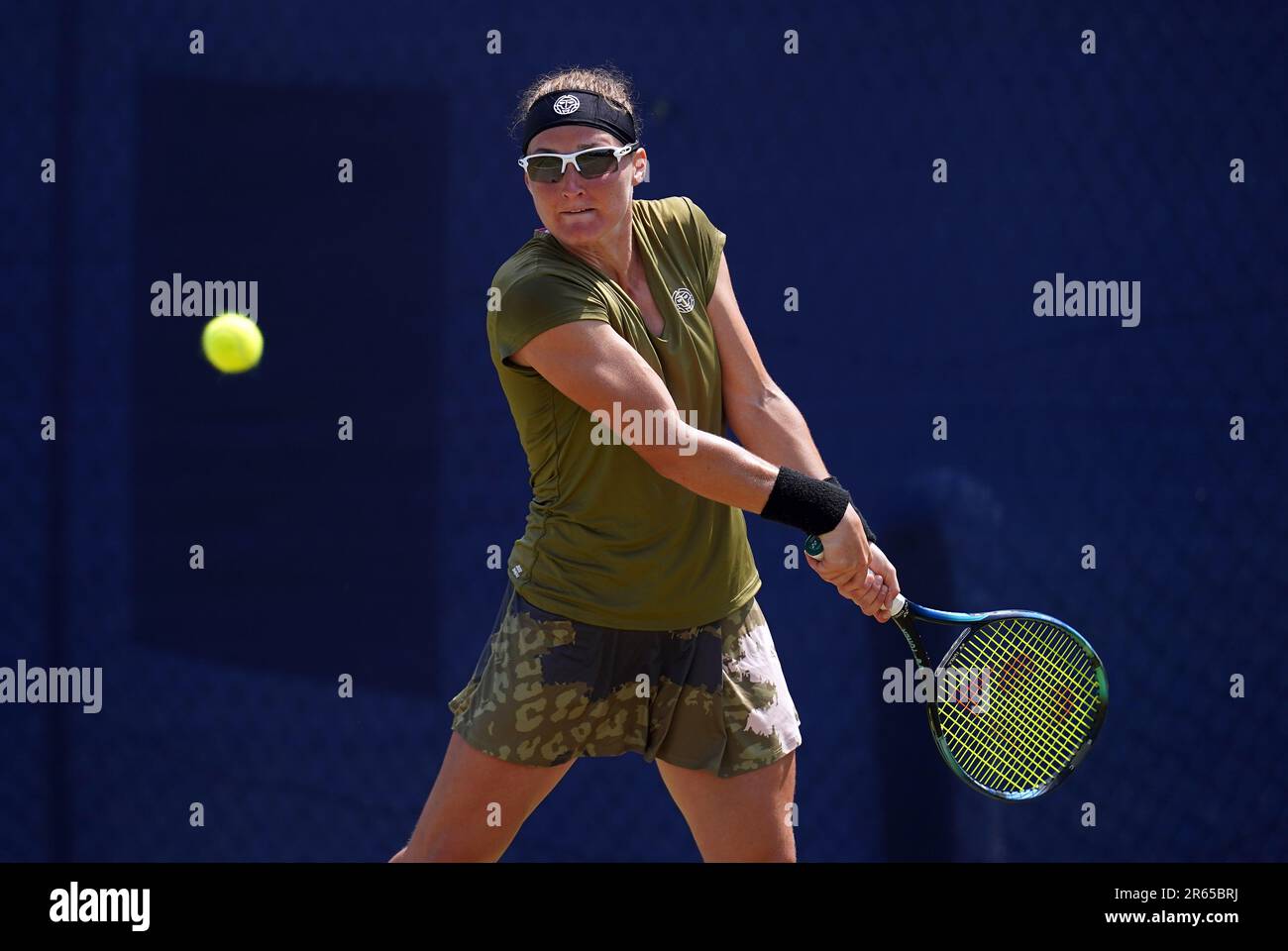 Carole Monnet in action during her match against Tatjana Maria (not ...