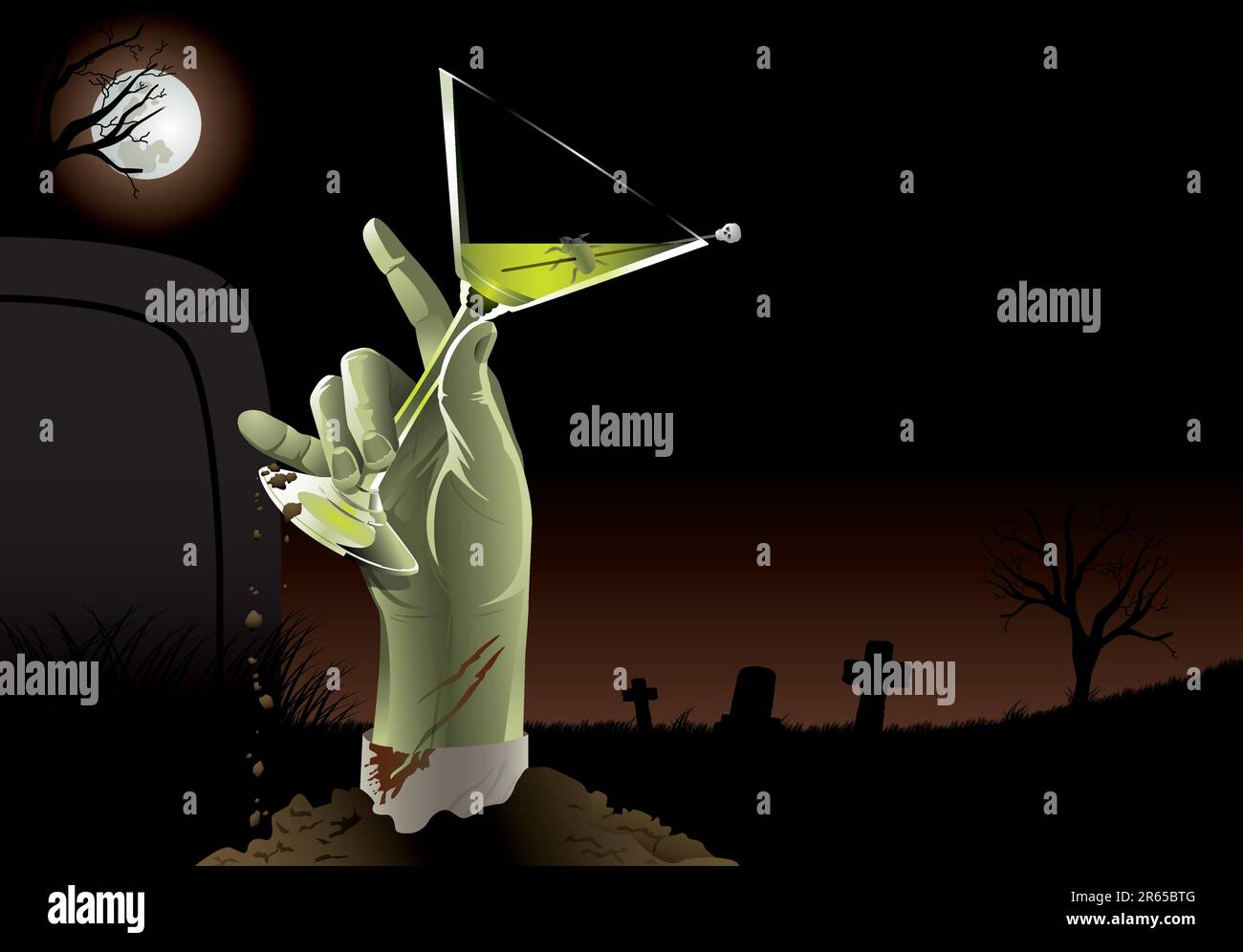 Creepy beverage Stock Vector Images - Alamy