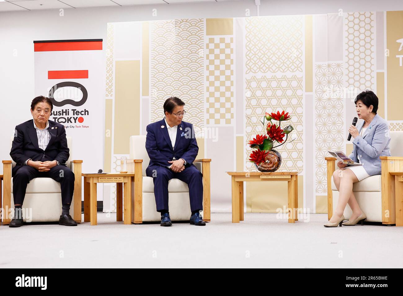 Tokyo, Japan. 7th June, 2023. (L to R) Takashi Kawamura Mayor of Nagoya ...