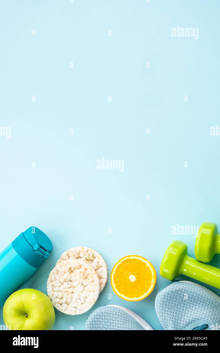 Fitness, workout, healthy lifestyle and clean eating concept Stock ...