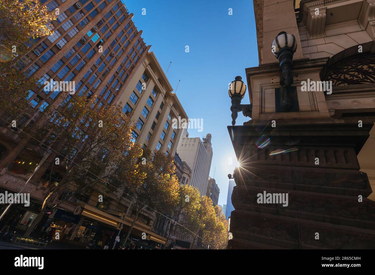 Swanston St and Town Hall in Melbourne Australia Stock Photo - Alamy