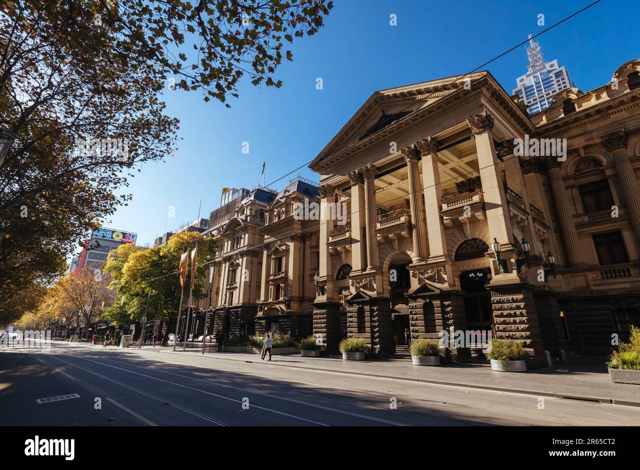 Swanston St and Town Hall in Melbourne Australia Stock Photo - Alamy