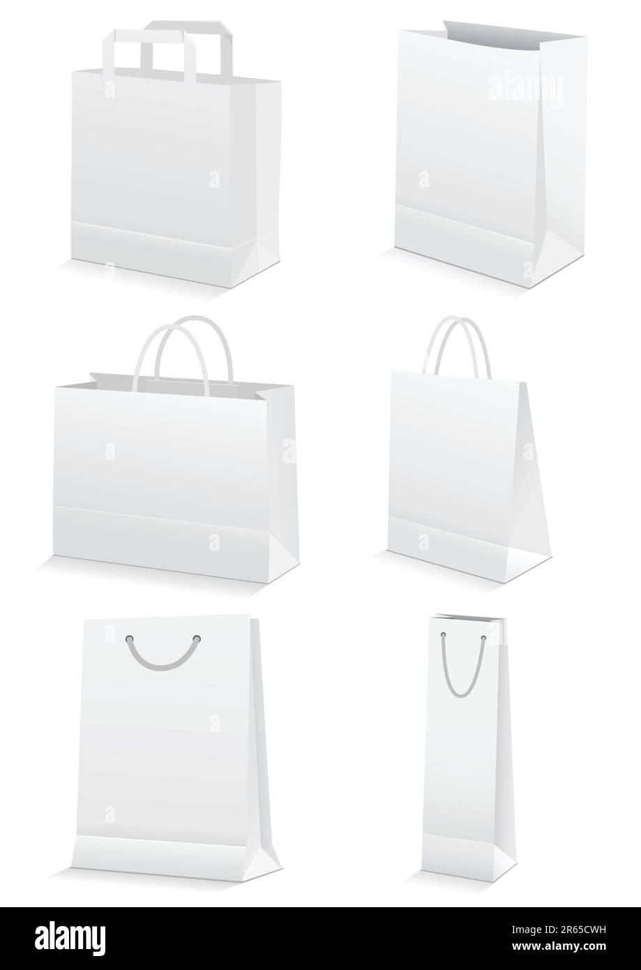 Grocery store paper bags Stock Vector Images - Alamy