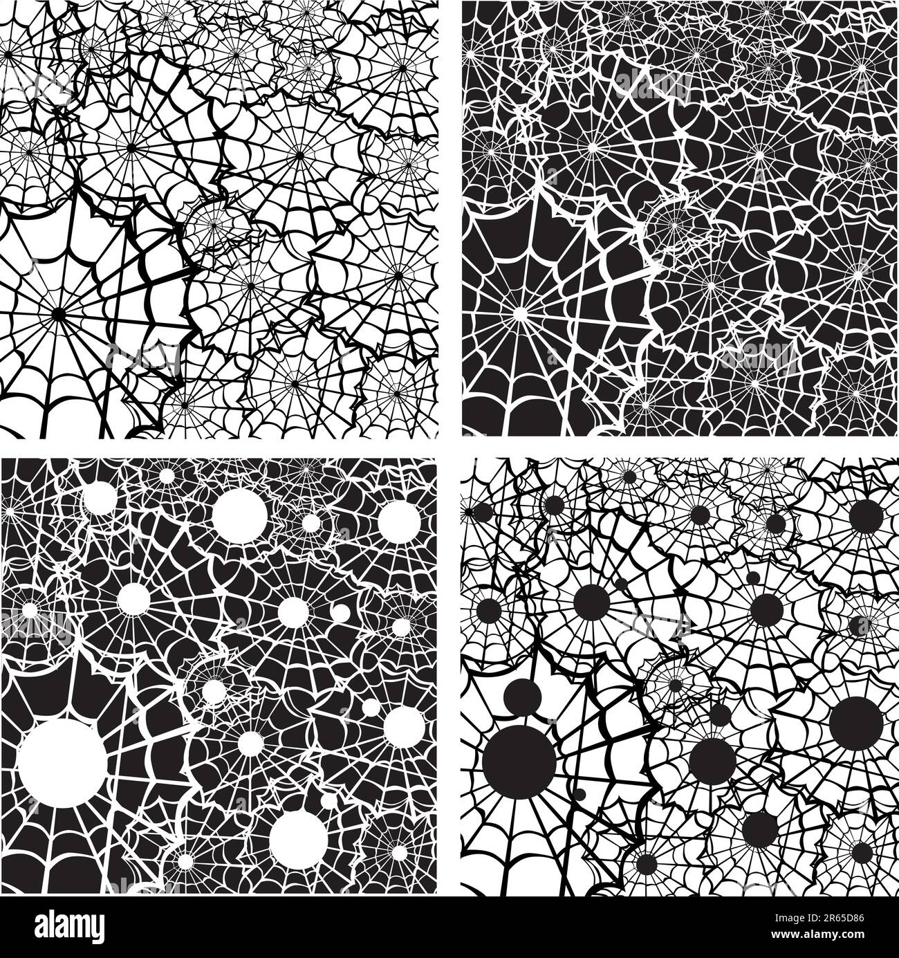 vector illustration of a spider web set Stock Vector Image & Art - Alamy