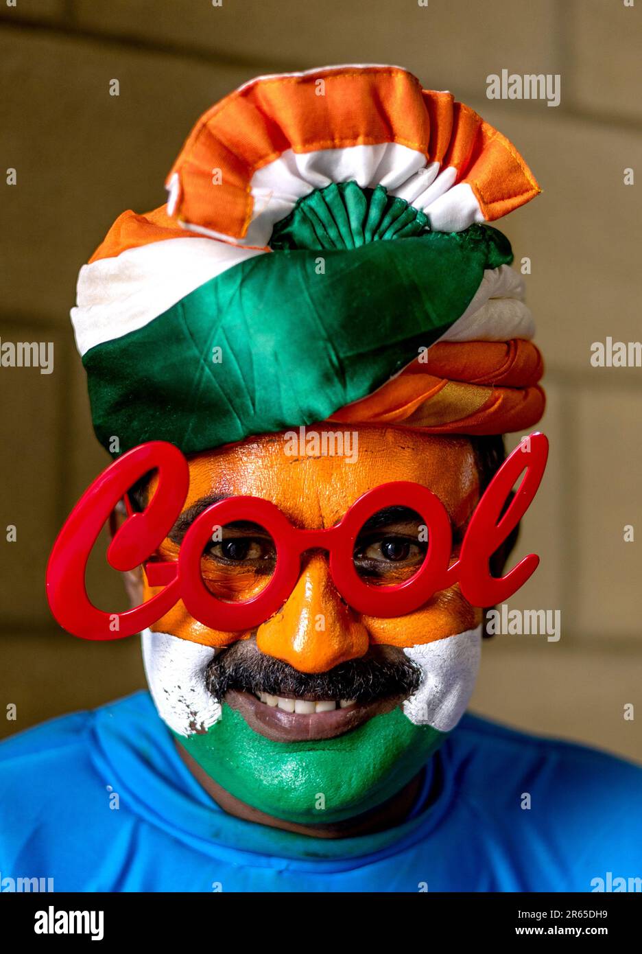 An India fan during day one of the ICC World Test Championship Final ...