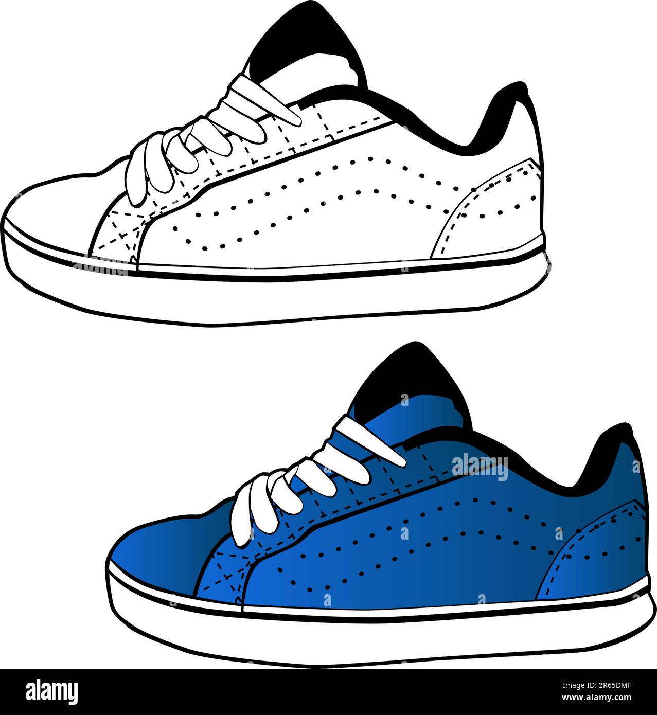 An image of a tennis shoe set Stock Vector Image & Art - Alamy