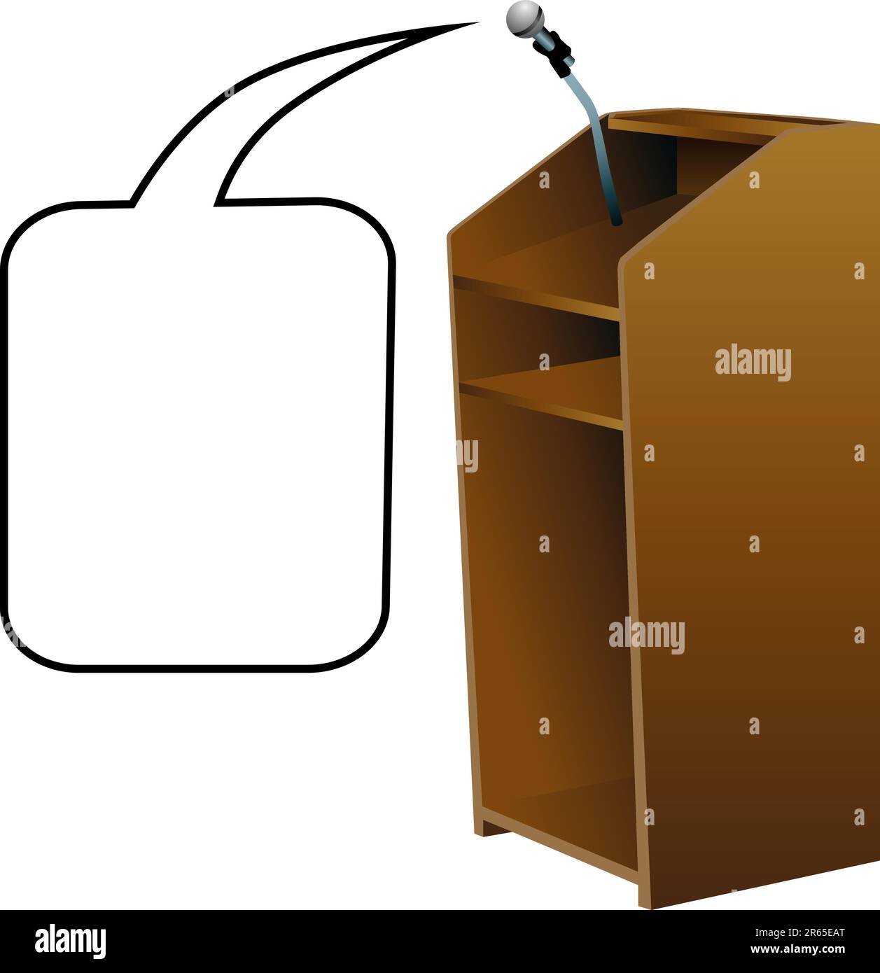 Wooden podium stand Stock Vector Images - Alamy