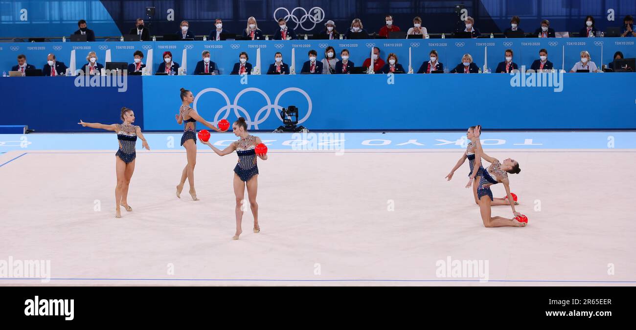 AUG 8, 2021 - Tokyo, Japan: Simona Dyankova, Stefani Kiryakova, Madlen ...