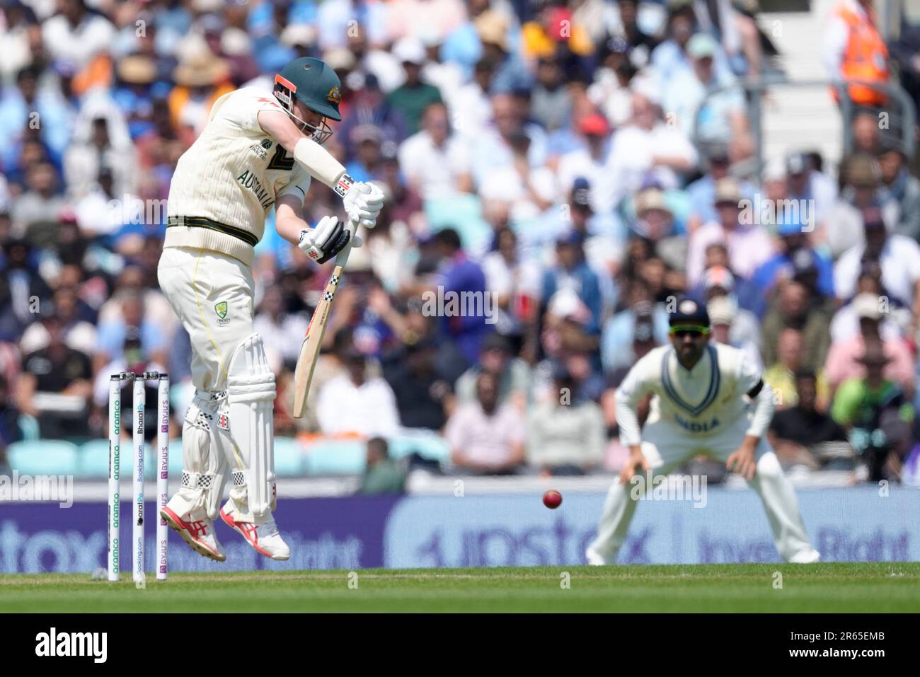 Australia's Steven Smith plays a shot on the first day of the ICC World ...