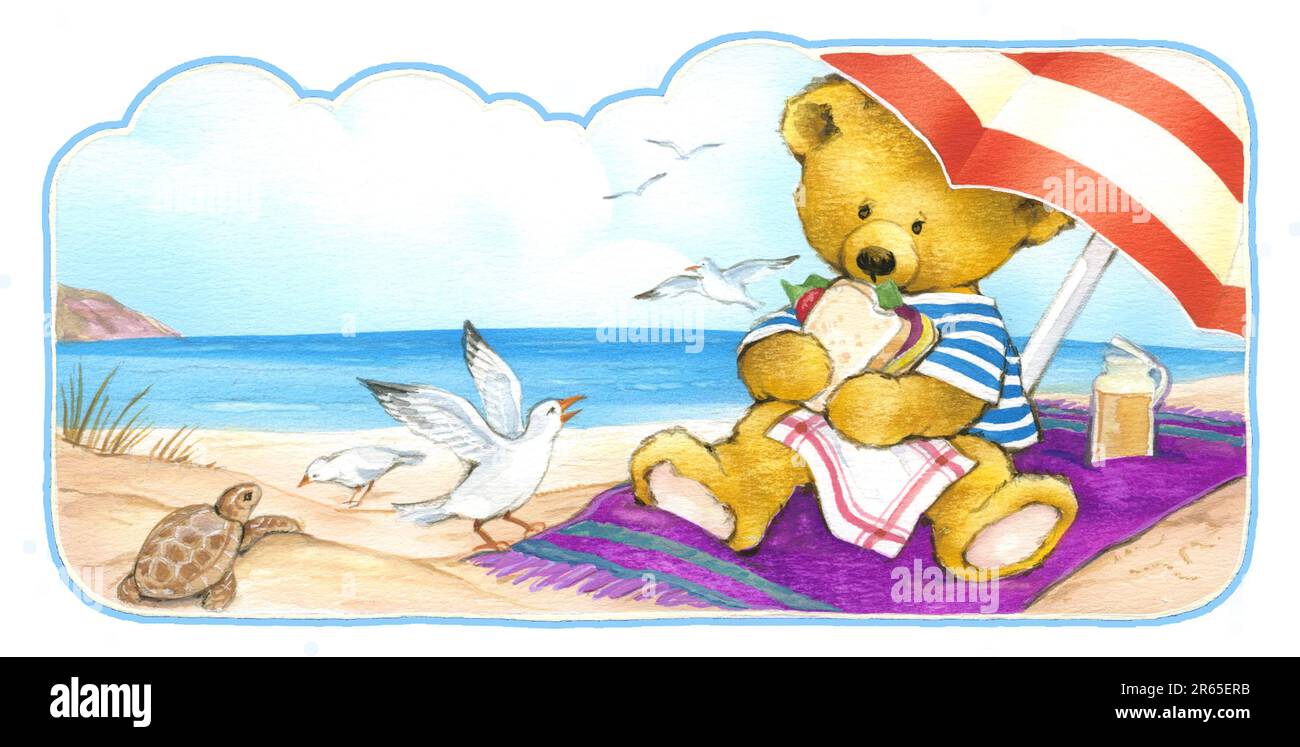 Little bear on beach hi-res stock photography and images - Alamy
