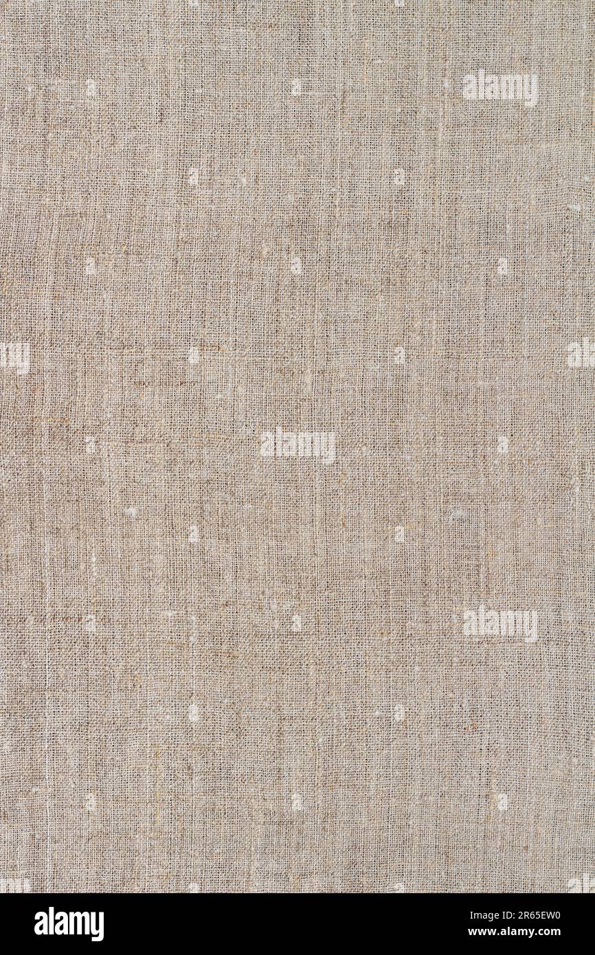 Natural linen fabric, background or texture, natural gray beige color ...
