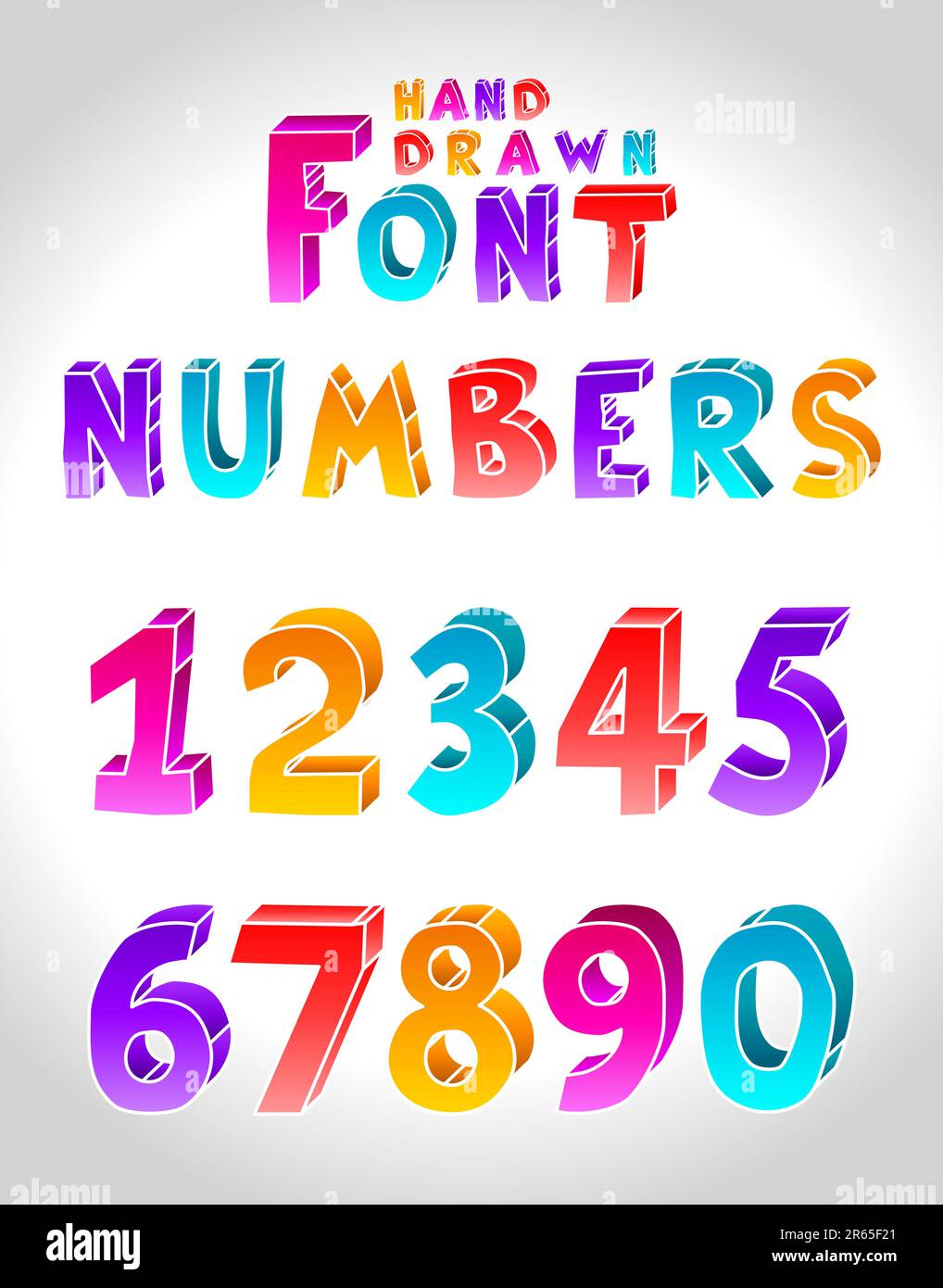 Cheerful font style Stock Vector Images - Alamy