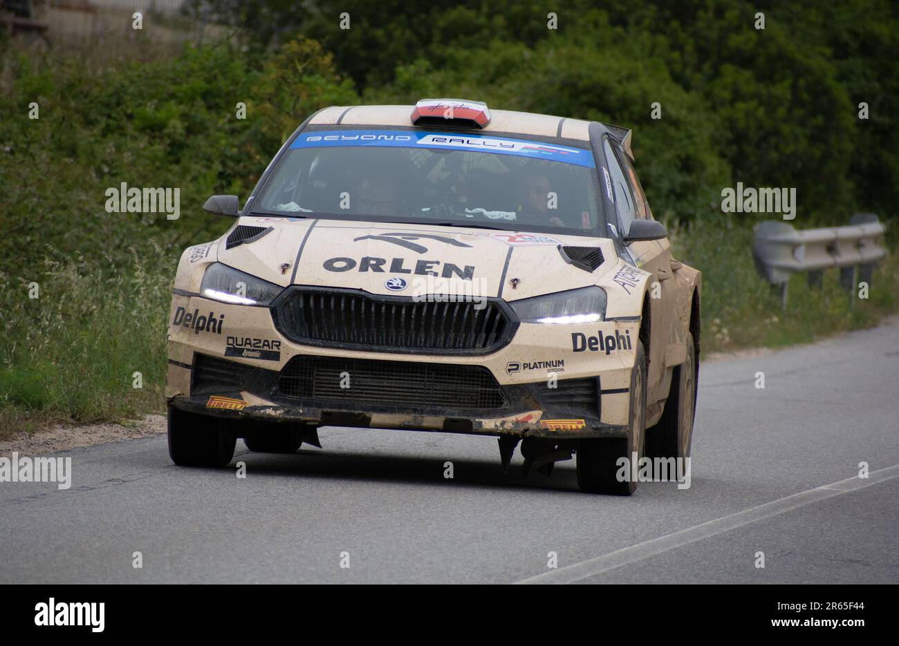 Olbia , Italy - 02-06-2023: WCR Rally Italy SARDINIA SAME CAR OF RACE ...