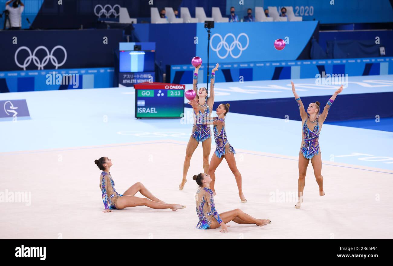 AUG 8, 2021 - Tokyo, Japan: Ofir Dayan, Yana Kramarenko, Natalie Raits ...