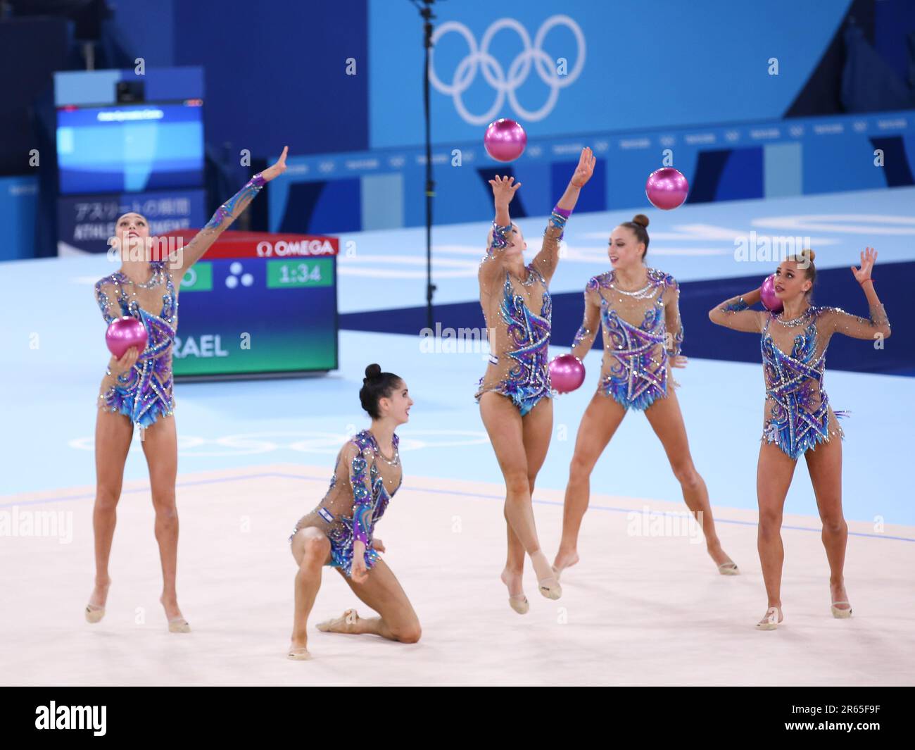 AUG 8, 2021 - Tokyo, Japan: Ofir Dayan, Yana Kramarenko, Natalie Raits ...