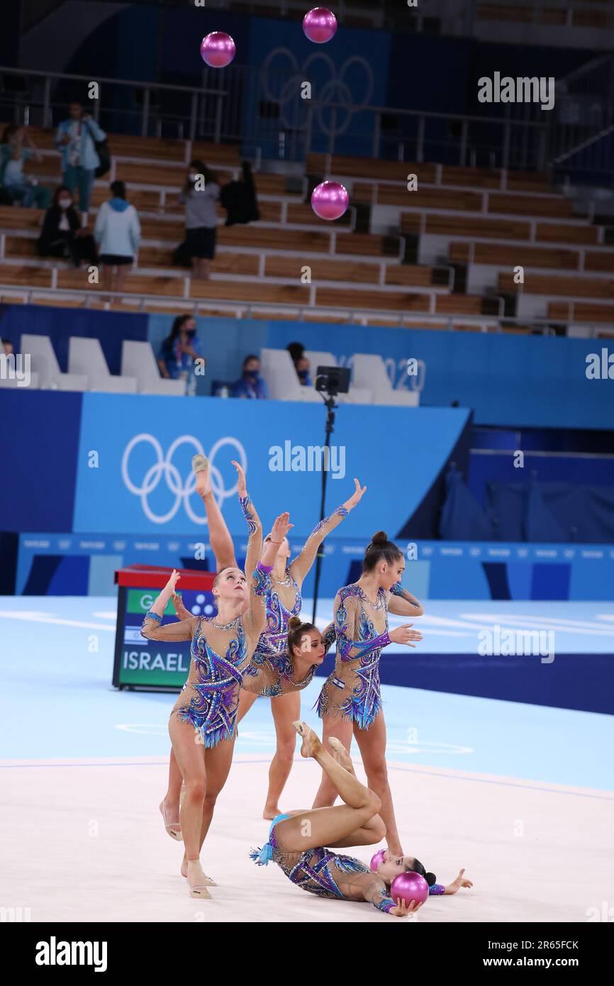 AUG 8, 2021 - Tokyo, Japan: Ofir Dayan, Yana Kramarenko, Natalie Raits ...