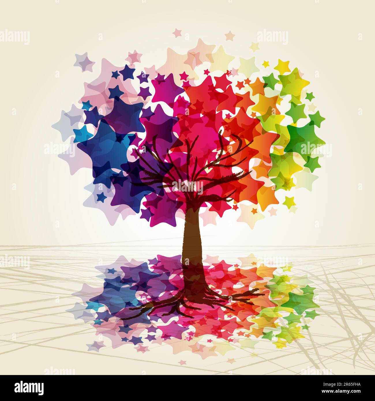 Vector Star tree.Illustration for your design Stock Vector Image & Art ...