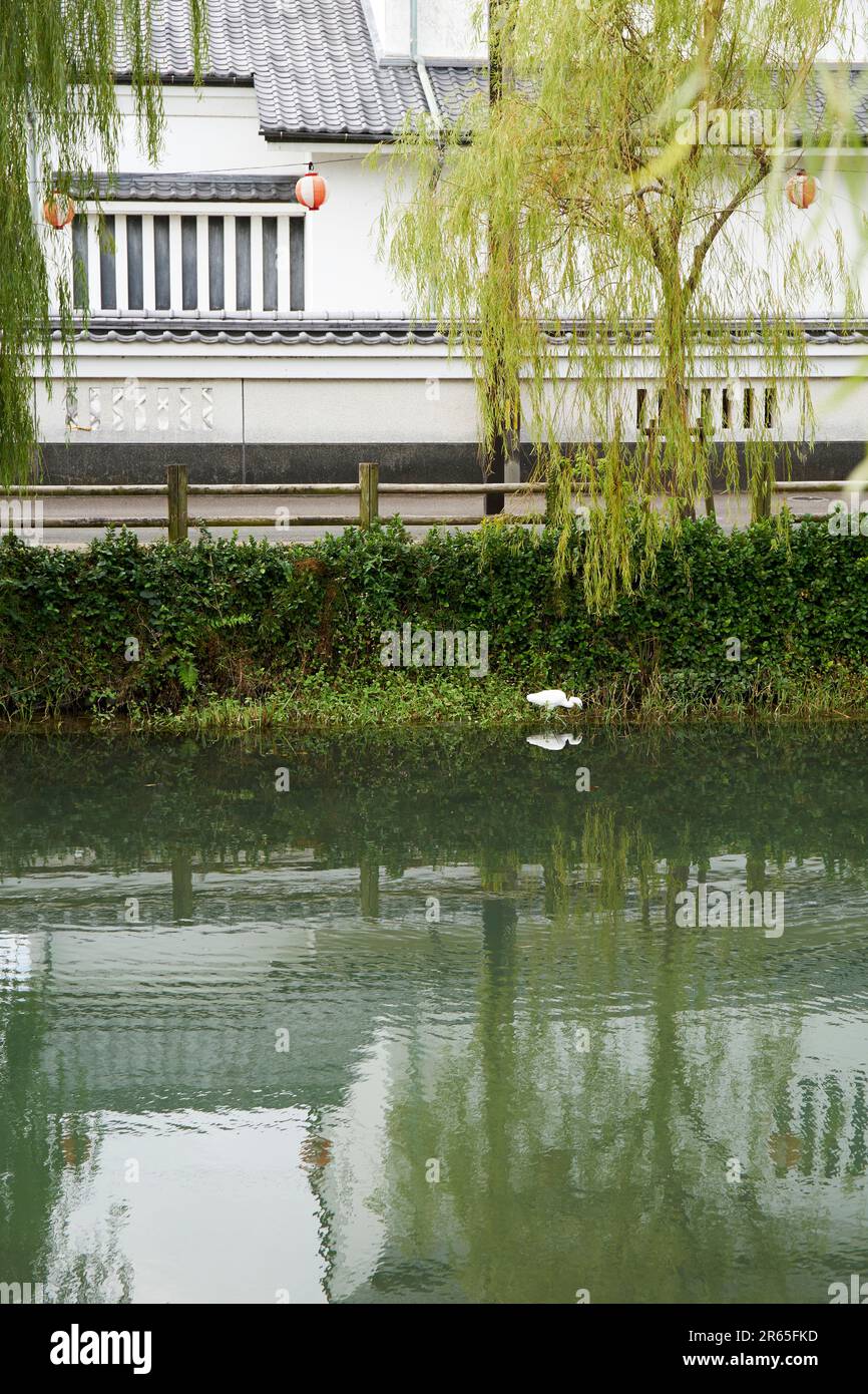 Streetscape of Yanagawa Stock Photo - Alamy