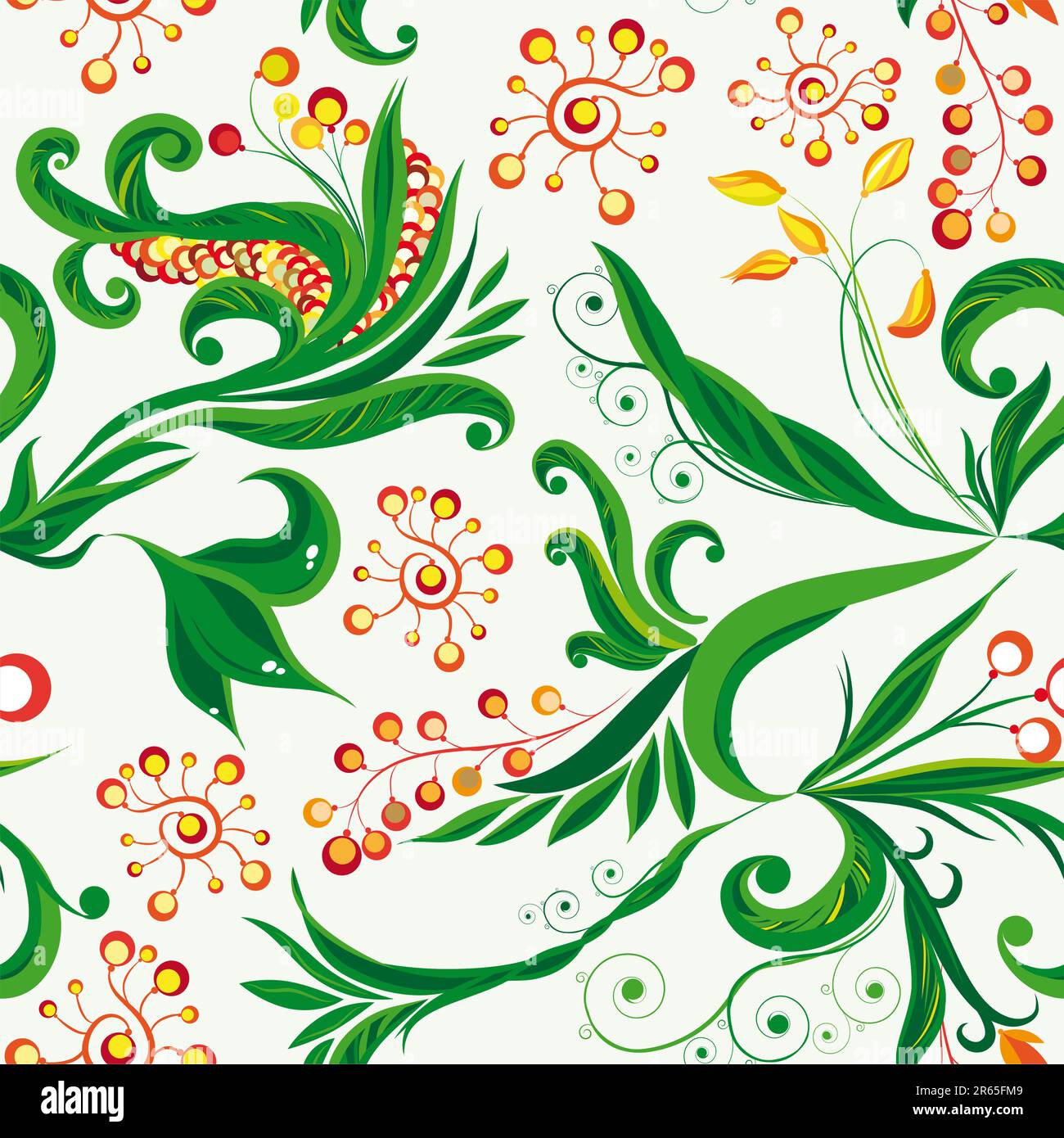 Fairy seamless floral background. Illustration for your design Stock ...