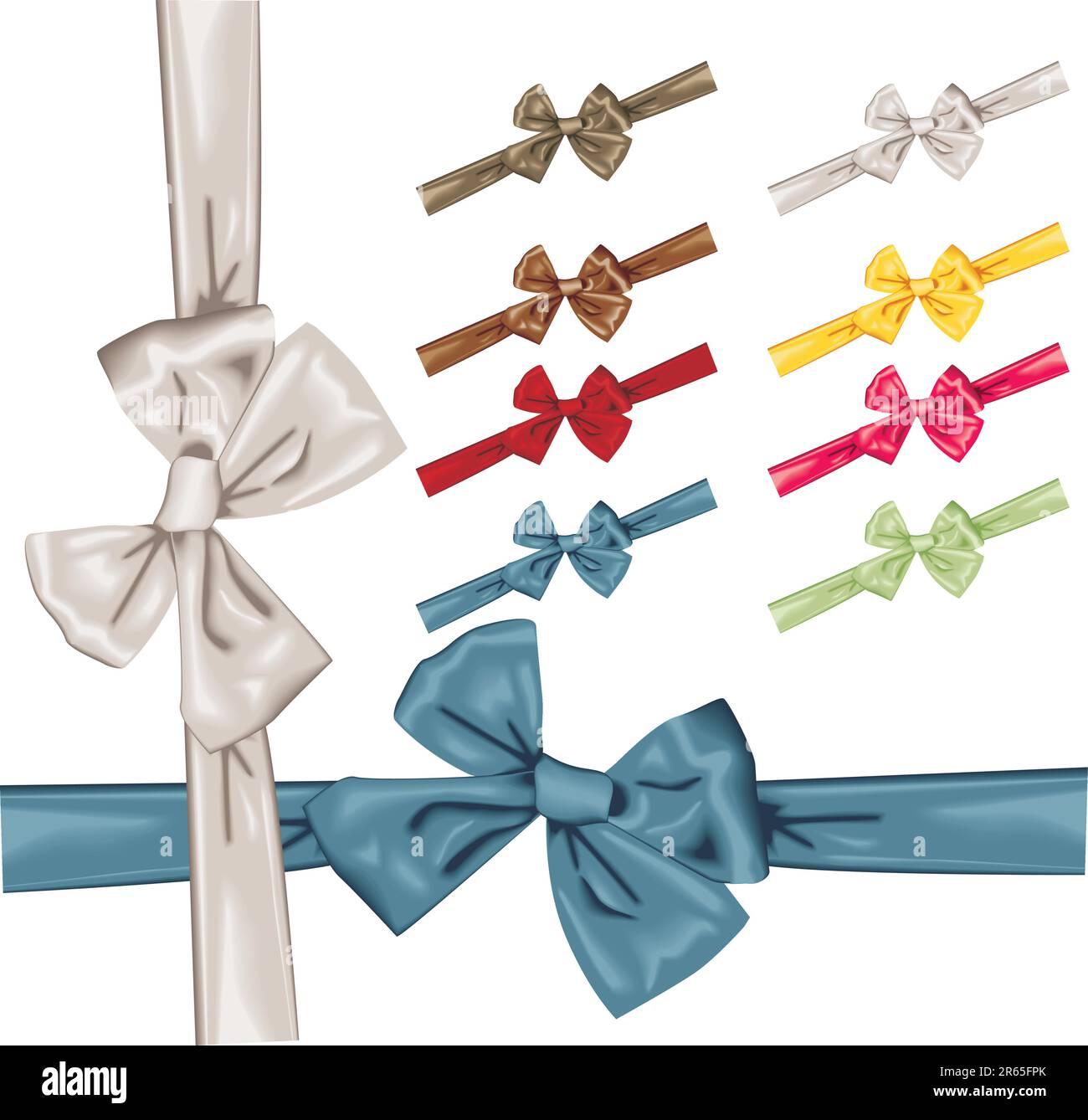 White satin trim Cut Out Stock Images & Pictures - Alamy