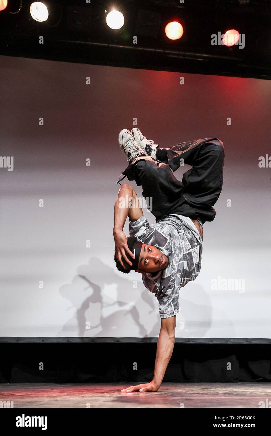 Hamburg, Germany. 07th June, 2023. Noah Tete, breaking dancer at the ...