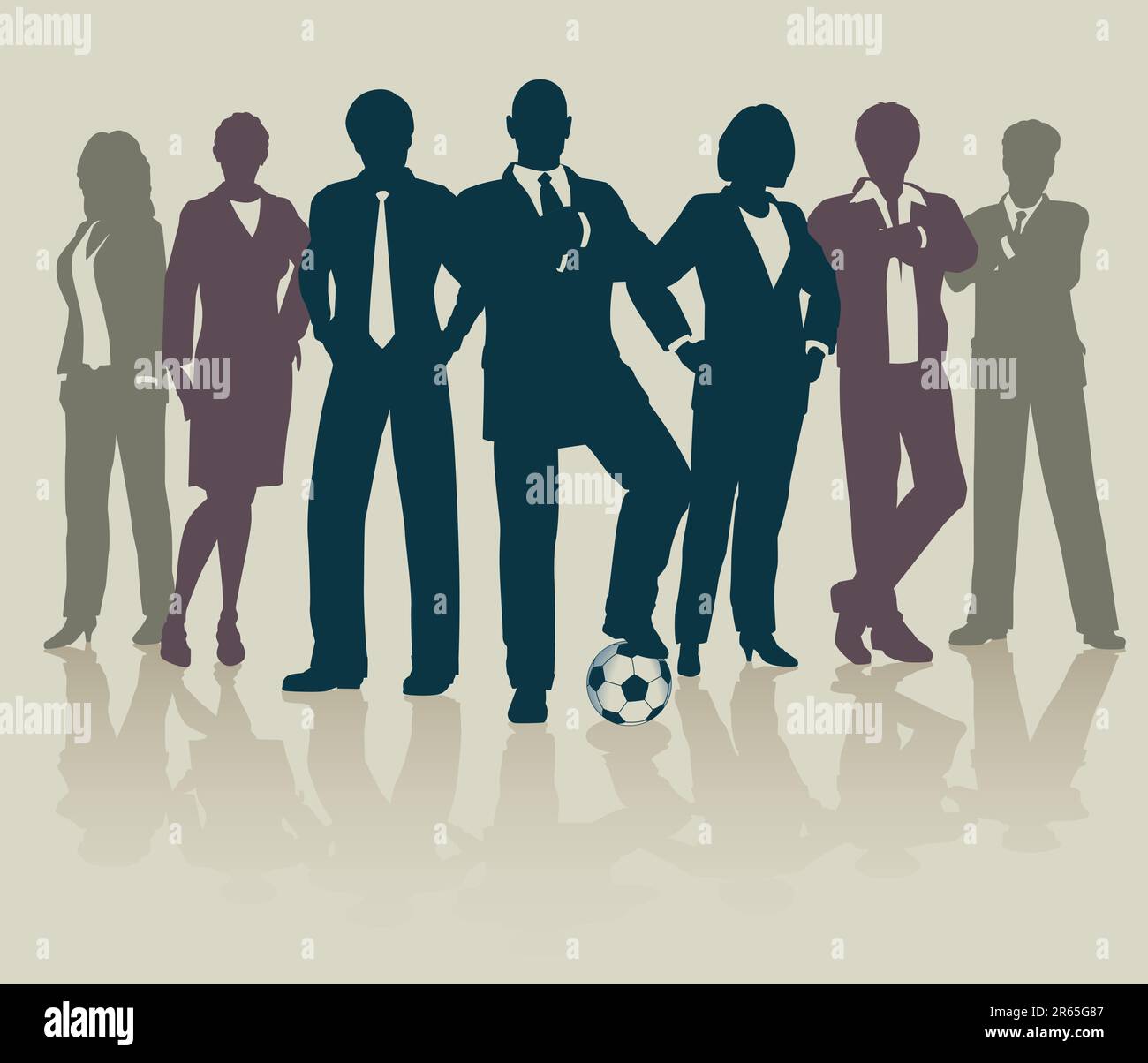 Silhouette sports teamwork Stock Vector Images - Alamy