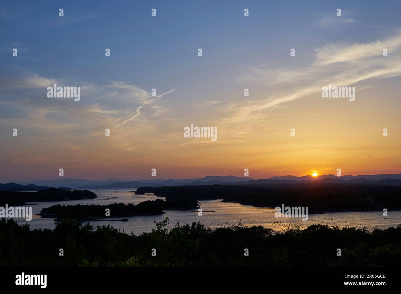 Evening view of Ago Bay Stock Photo - Alamy