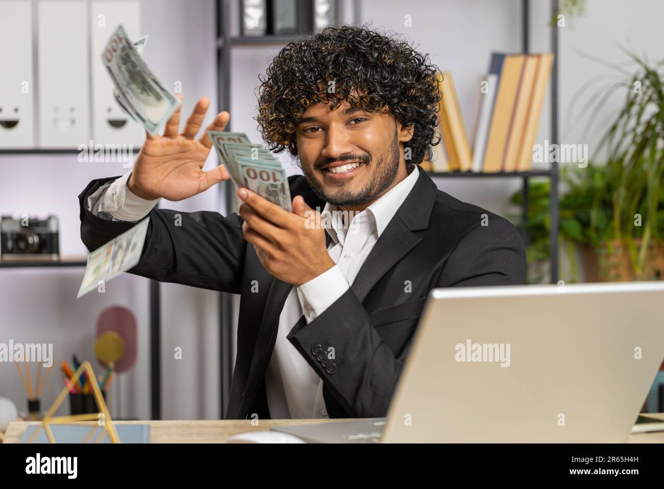Cheerful rich millionaire indian hi-res stock photography and images ...