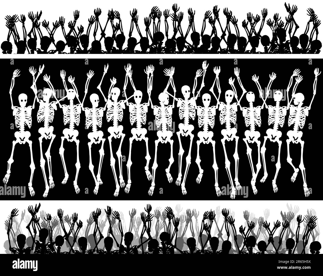 Groups of editable vector skeletons with each skeleton as a separate ...