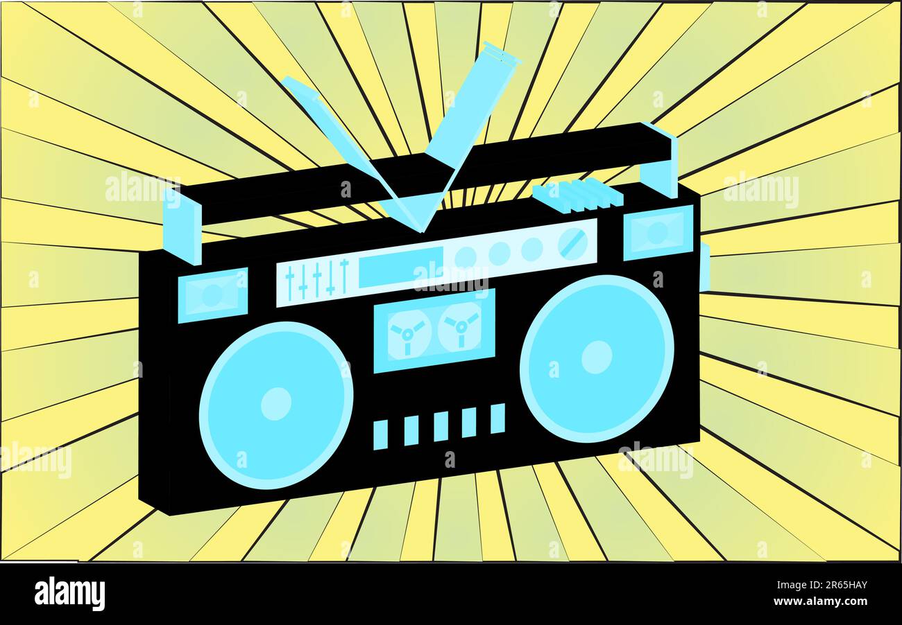 Retro old antique music audio recorder from the 70s, 80s, 90s, 2000s ...