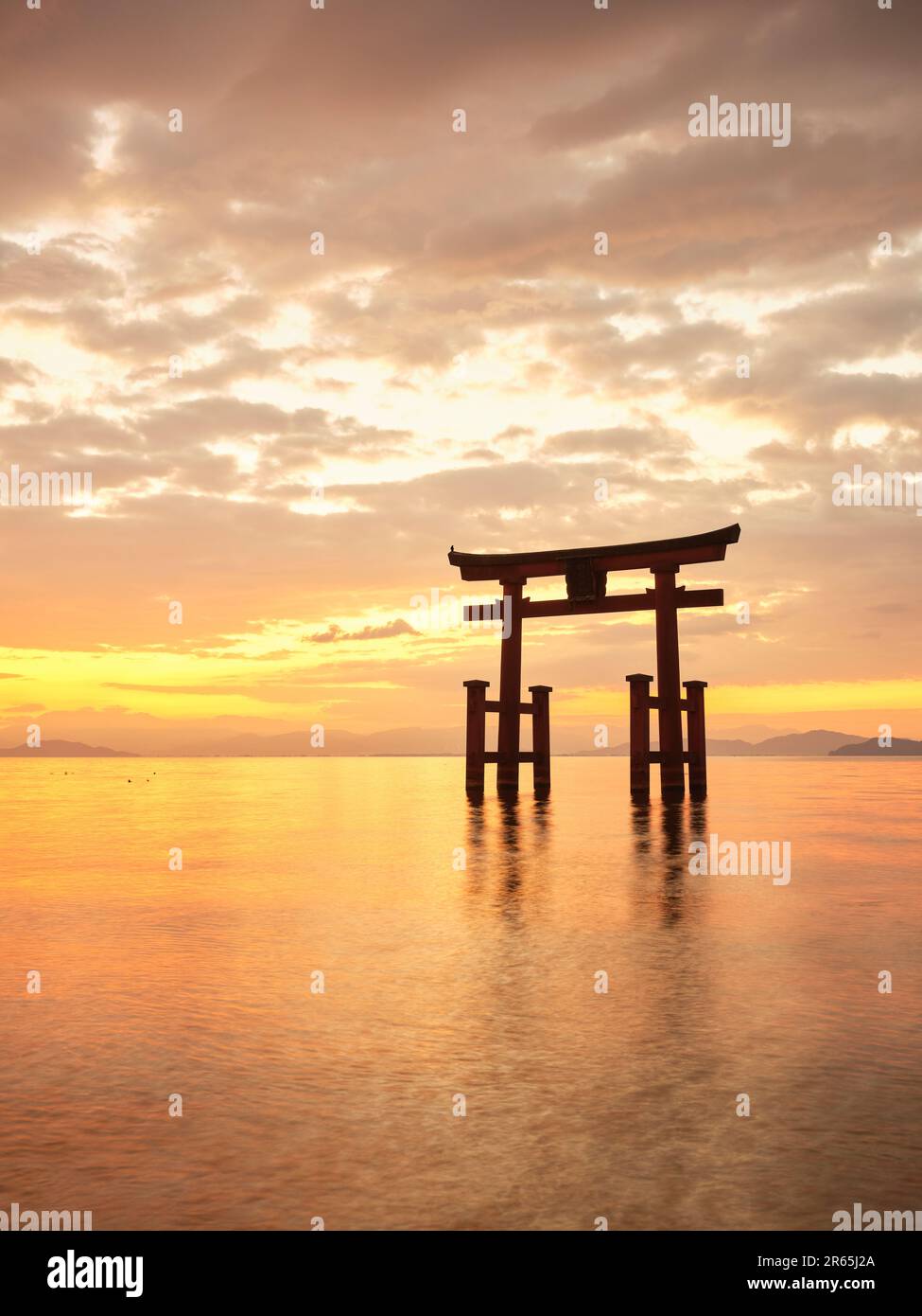 Sunrise from Shirahige Shrine Stock Photo - Alamy