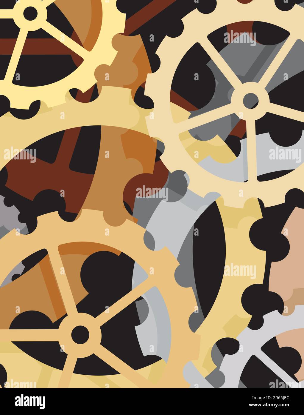 Editable vector background of cogs and wheels Stock Vector Image & Art ...