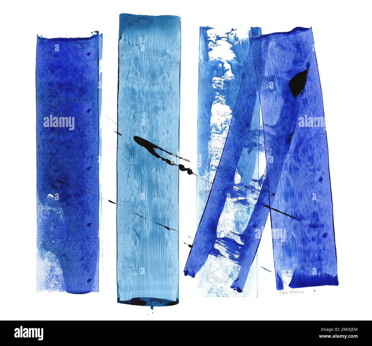 Calm ocean blue water sea Cut Out Stock Images & Pictures - Alamy