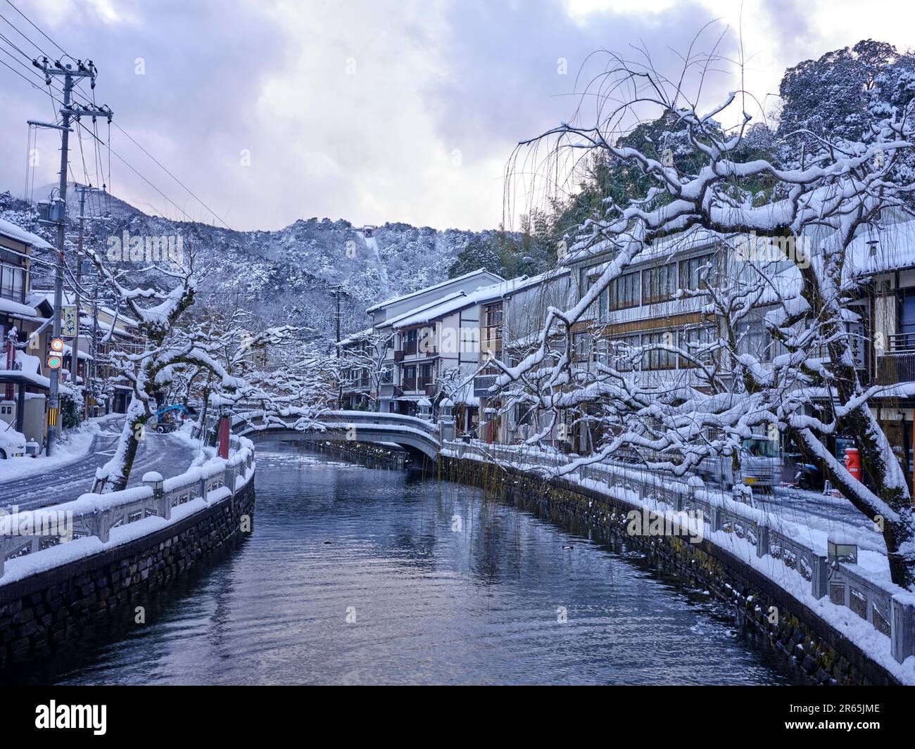 Early morning of winter in Kinosaki Onsen Stock Photo - Alamy