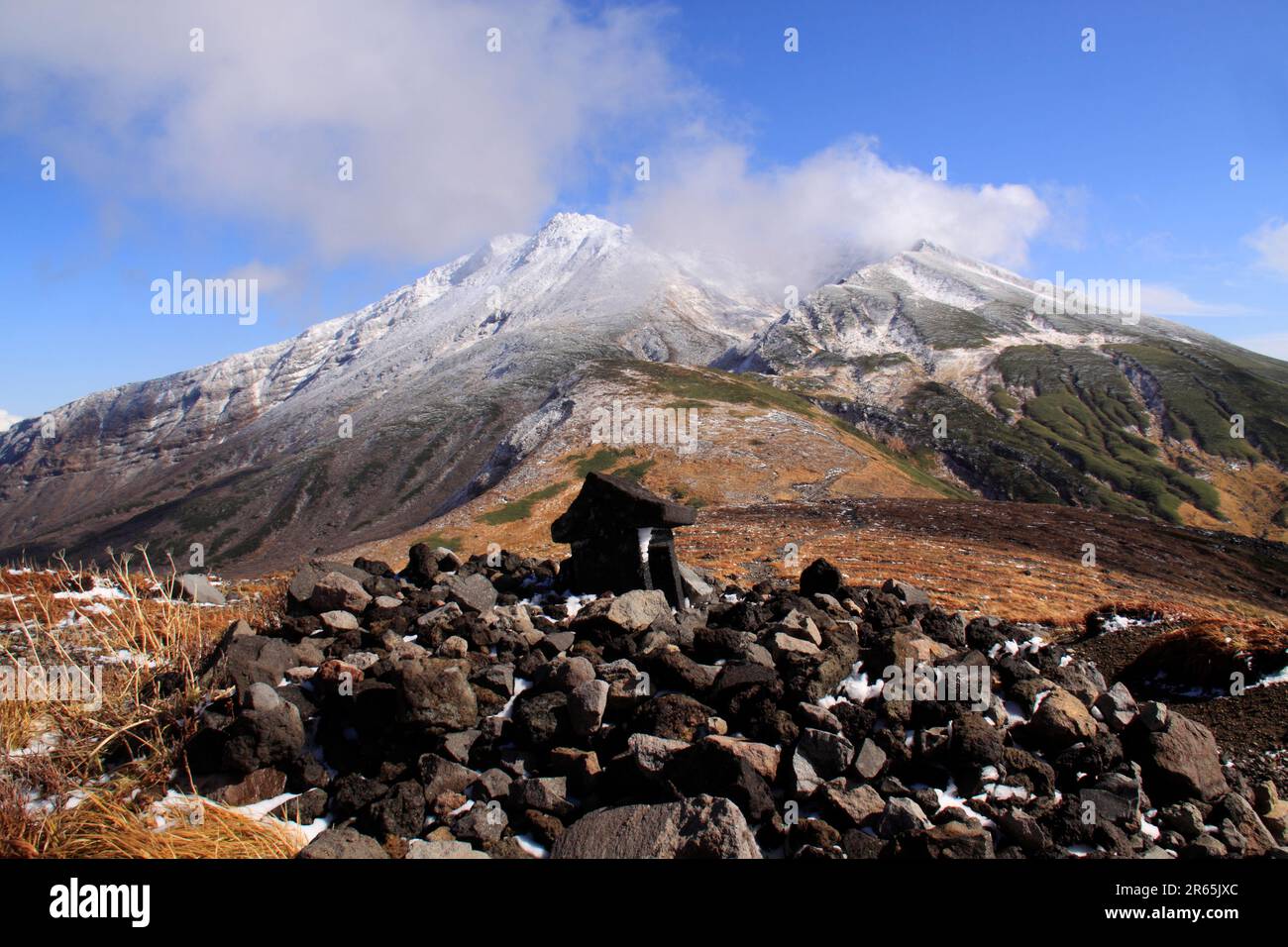 Chokaisan in early winter Stock Photo - Alamy