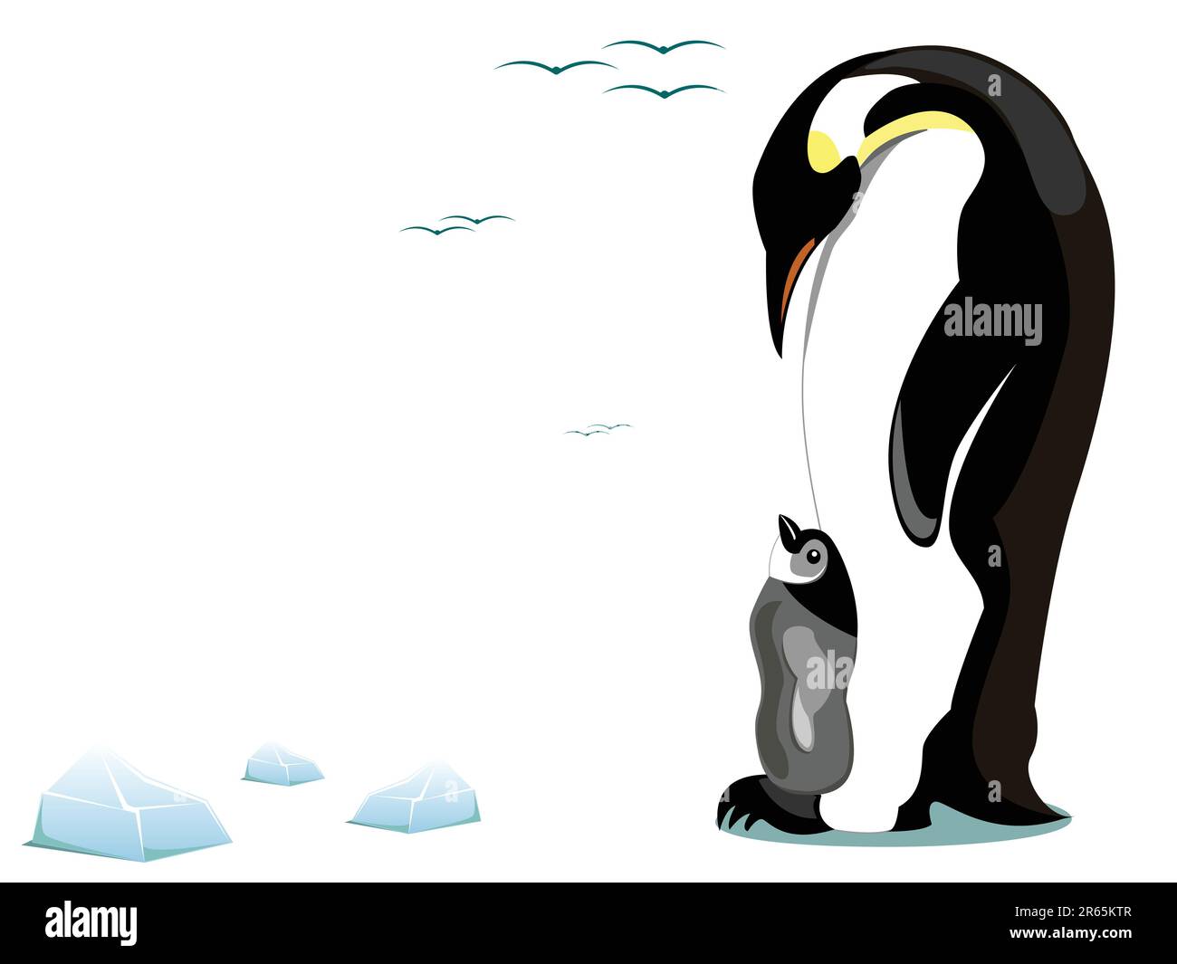Mother penguin Cut Out Stock Images & Pictures - Alamy