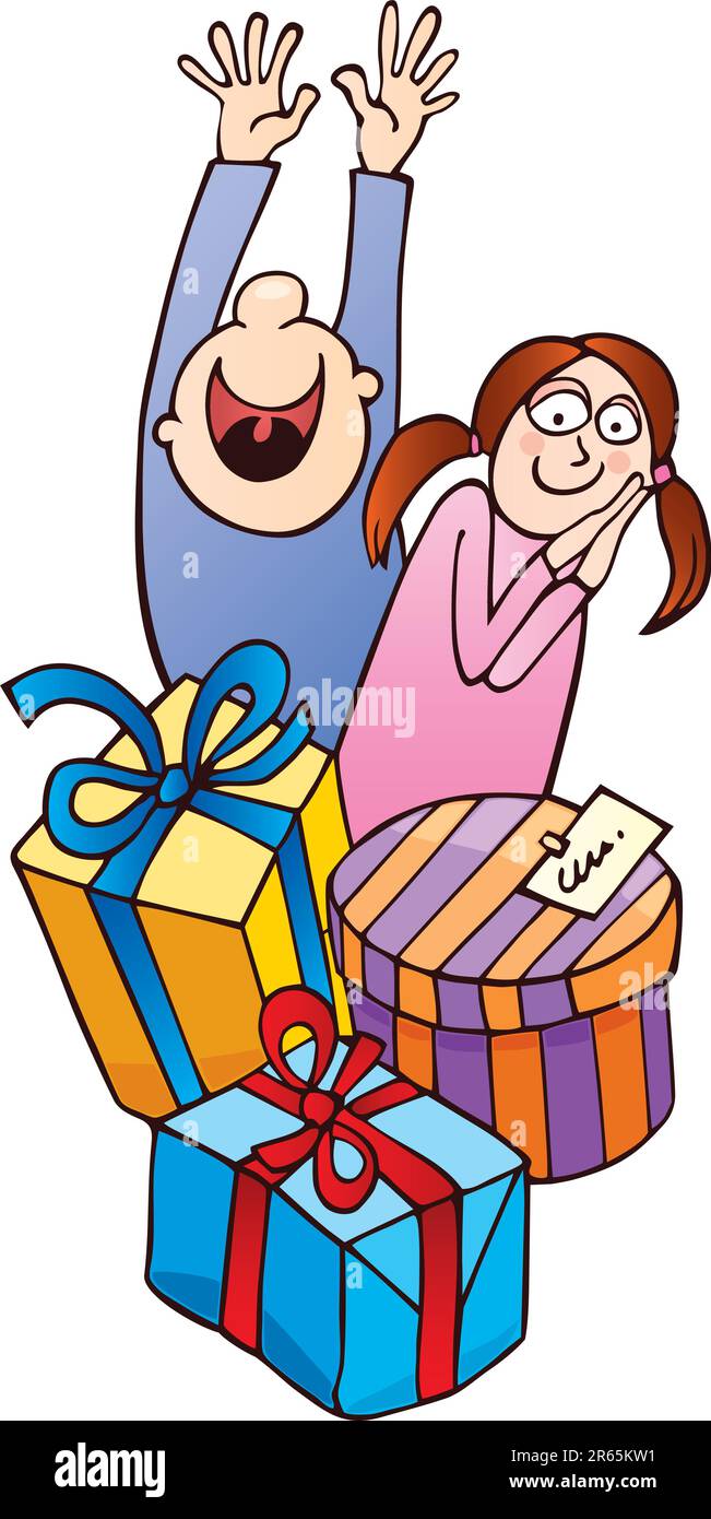 Birthday gifts boys Stock Vector Images - Alamy